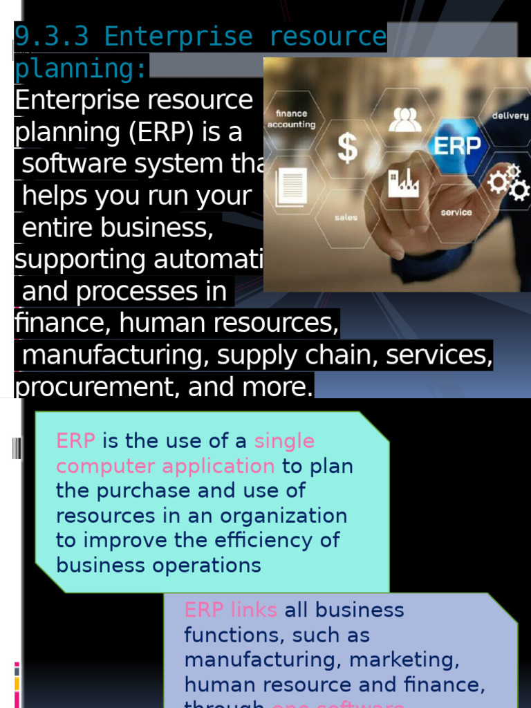 9.3.3 Enterprise Resource Planning 6 | PDF