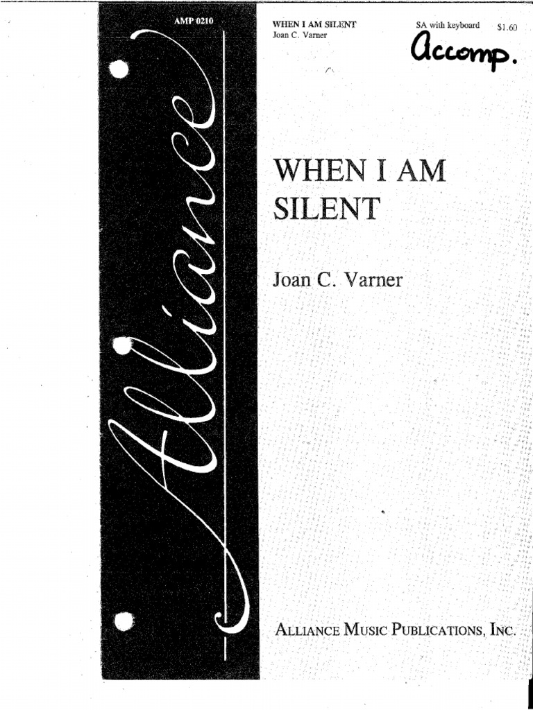 When I am Silent | PDF