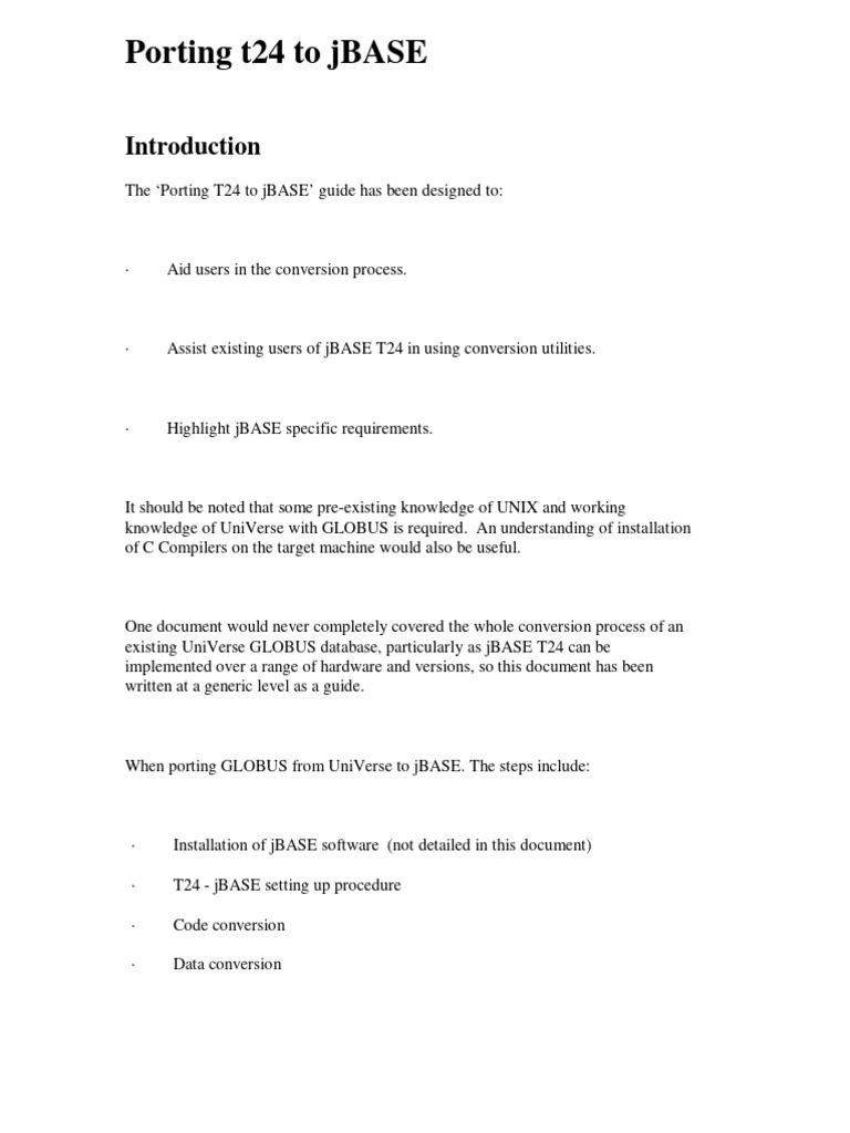 Porting Globus To Jbase | PDF | Computer File | Computer Program