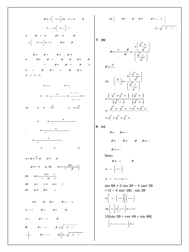 Comprehensive Math and Science Test Answers | PDF