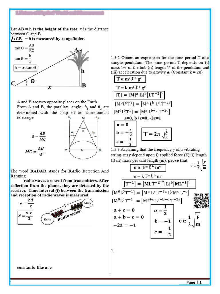 11th Learner's Study Material | PDF | Gases | Force