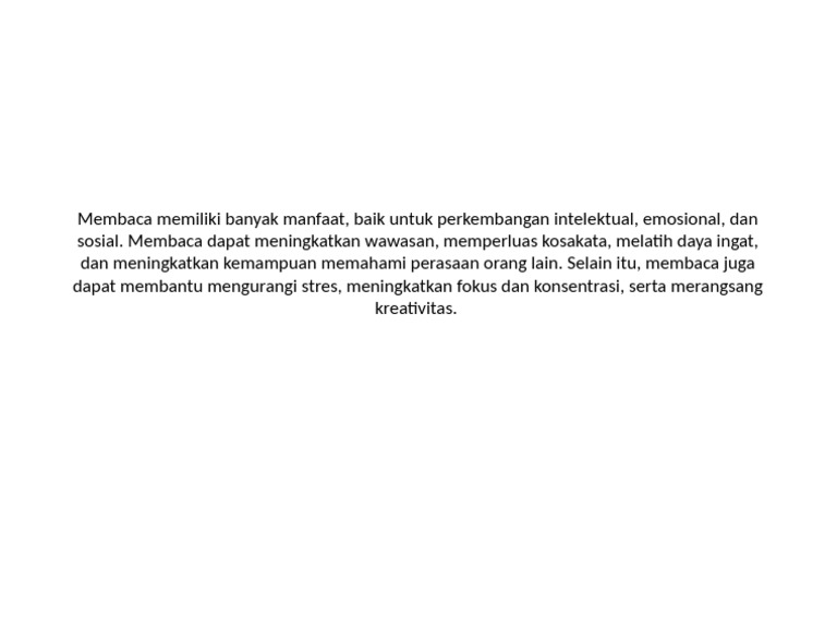 Manfaat Bergaul Untuk Perkembangan Intelektual Dan Emosional | PDF