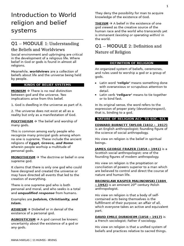 Overview of World Religions and Beliefs | PDF | Sarah | Abraham