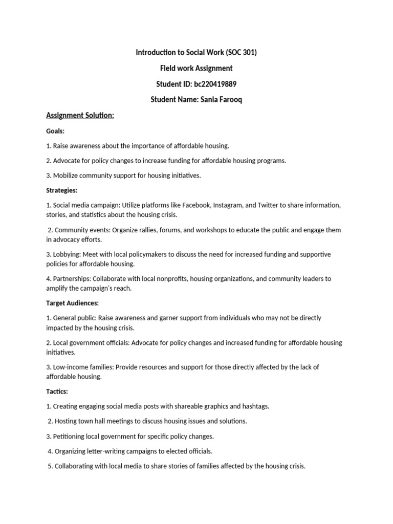 Introduction To Social Work | PDF