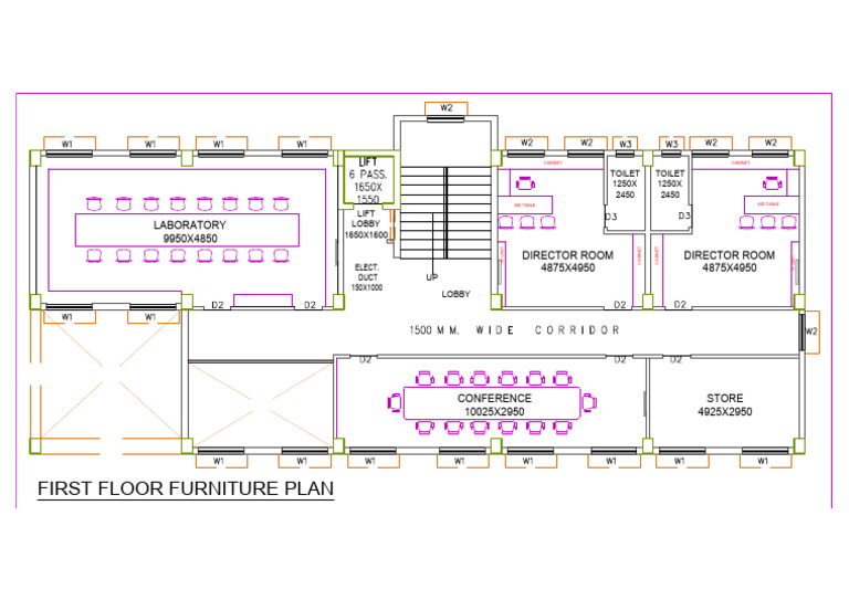 First Floor Furniture Plan | PDF
