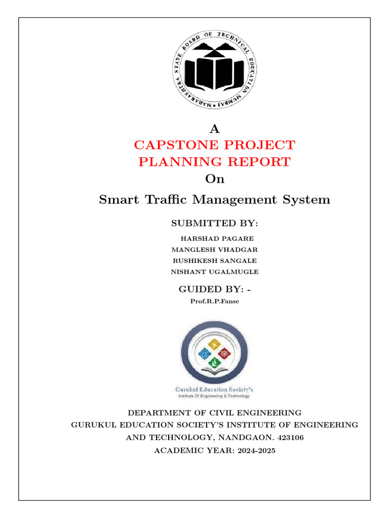 Smart Traffic Management System Smart Traffic Management System | PDF ...