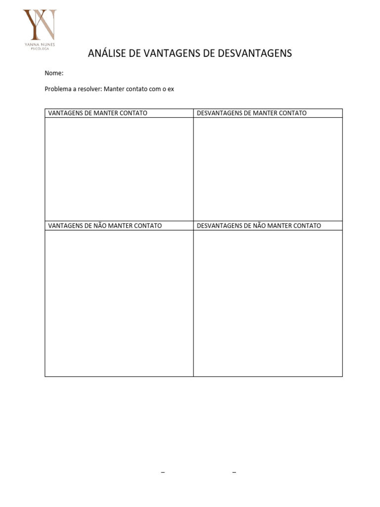 ANÁLISE DE VANTAGENS DE DESVANTAGENS MARIA | PDF