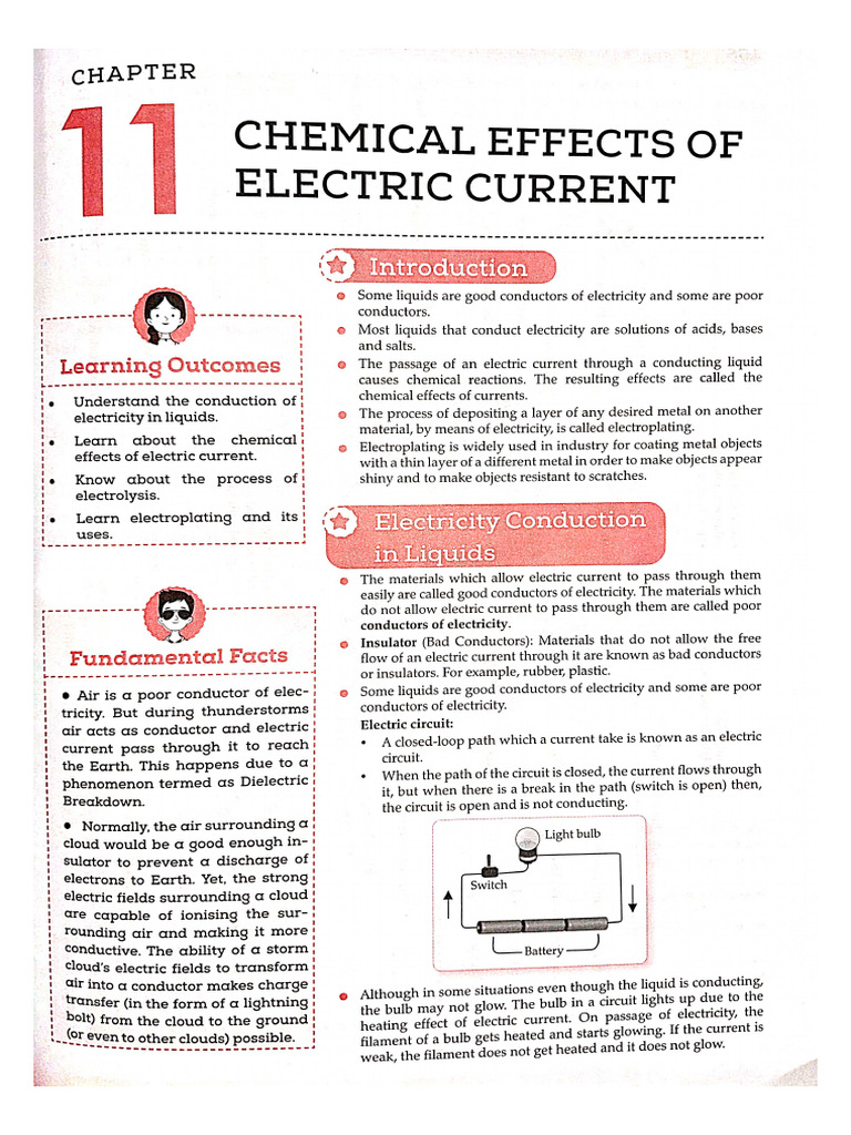 Chemical Effects of Electric Current | PDF