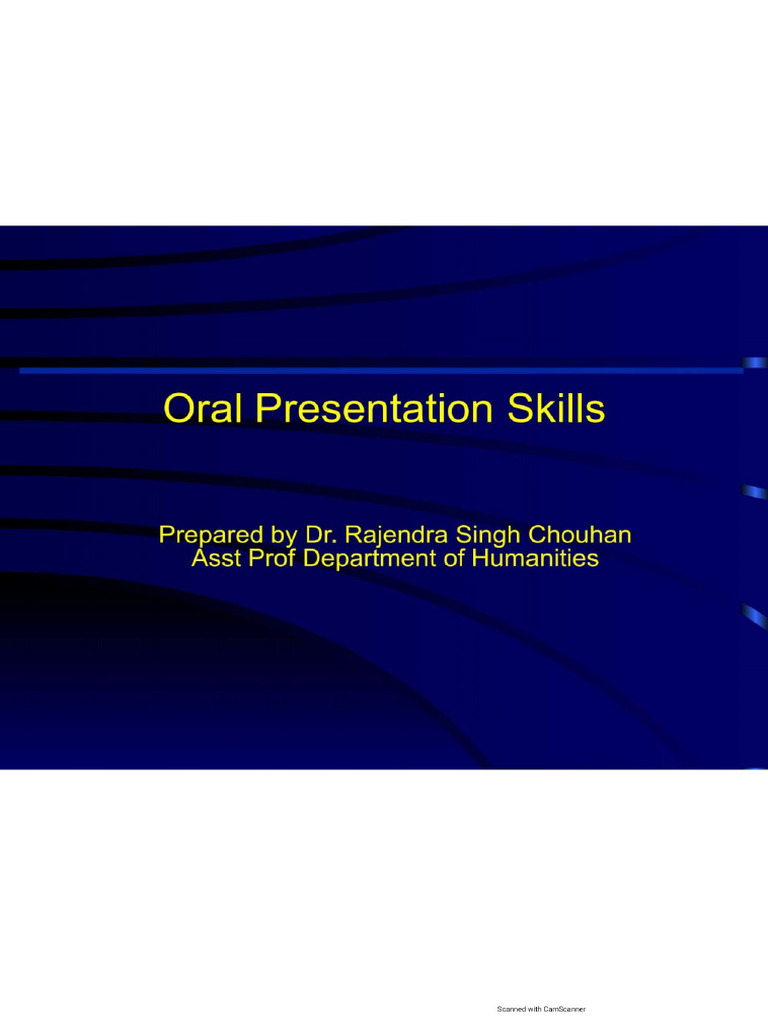 Oral Presentation | PDF