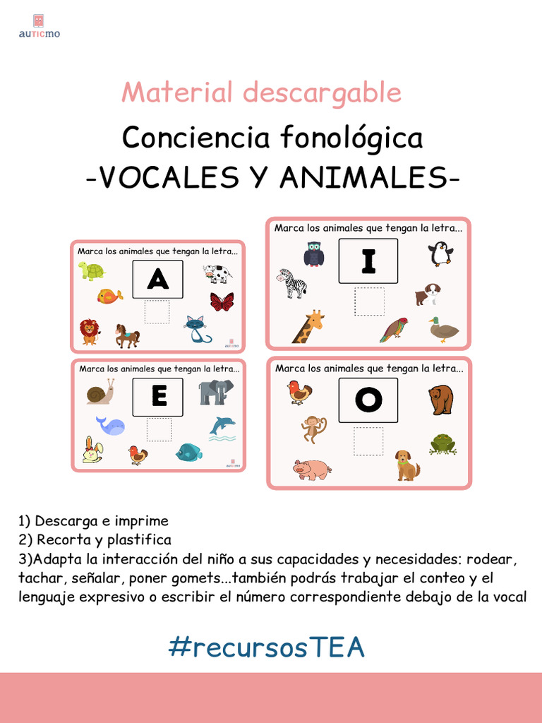 Actividades de Conciencia Fonológica | PDF