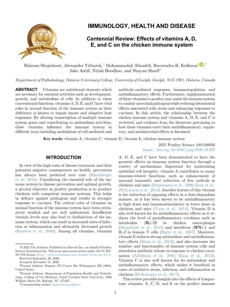 Paper 12 | PDF | Vitamin A | Immune System