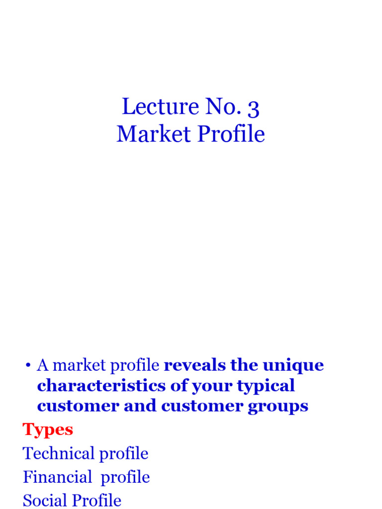 Creating an Effective Market Profile | PDF