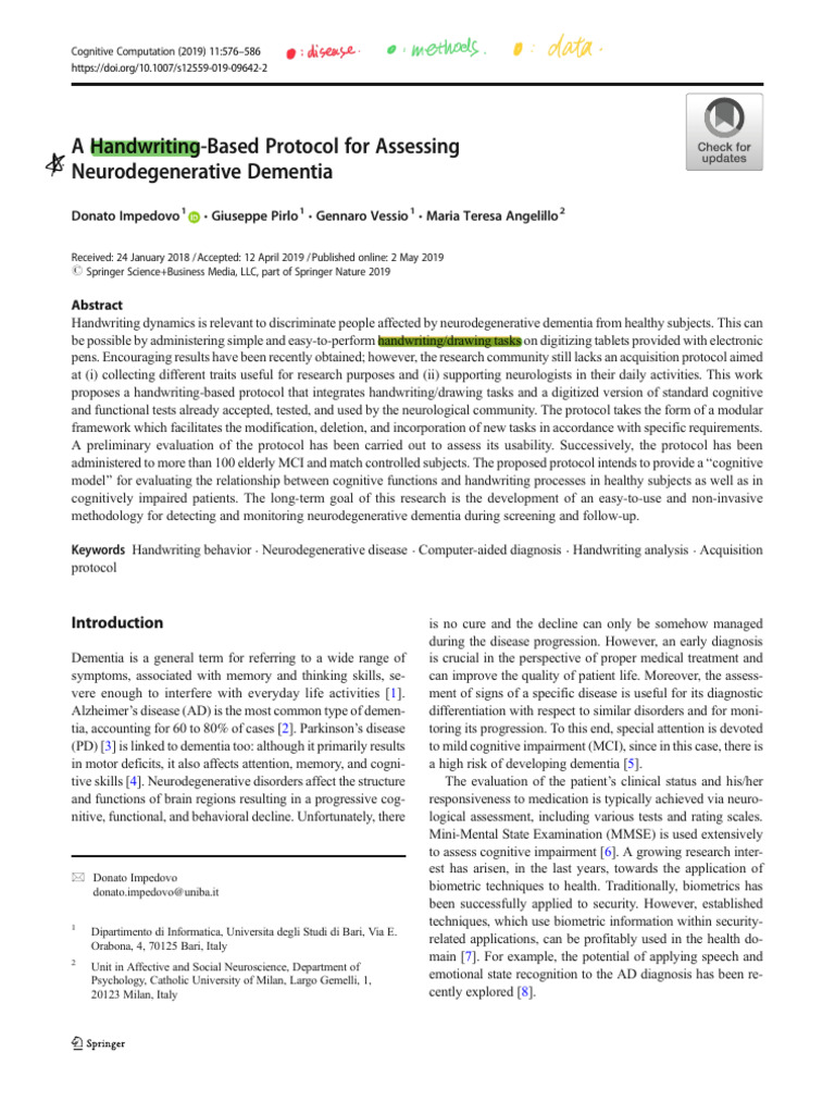 1-A Handwriting-Based Protocol For Assessing Neurodegenerative Dementia ...