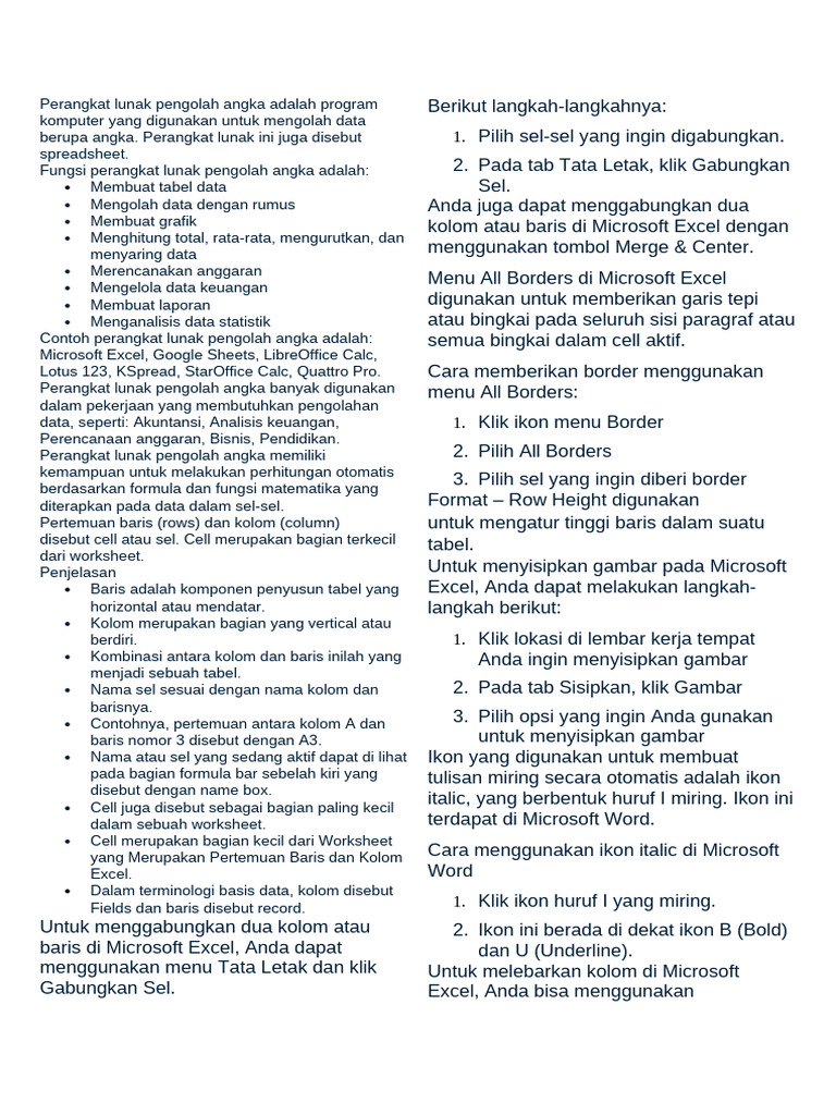 RANGKUMAN MATERI KELAS 5 | PDF