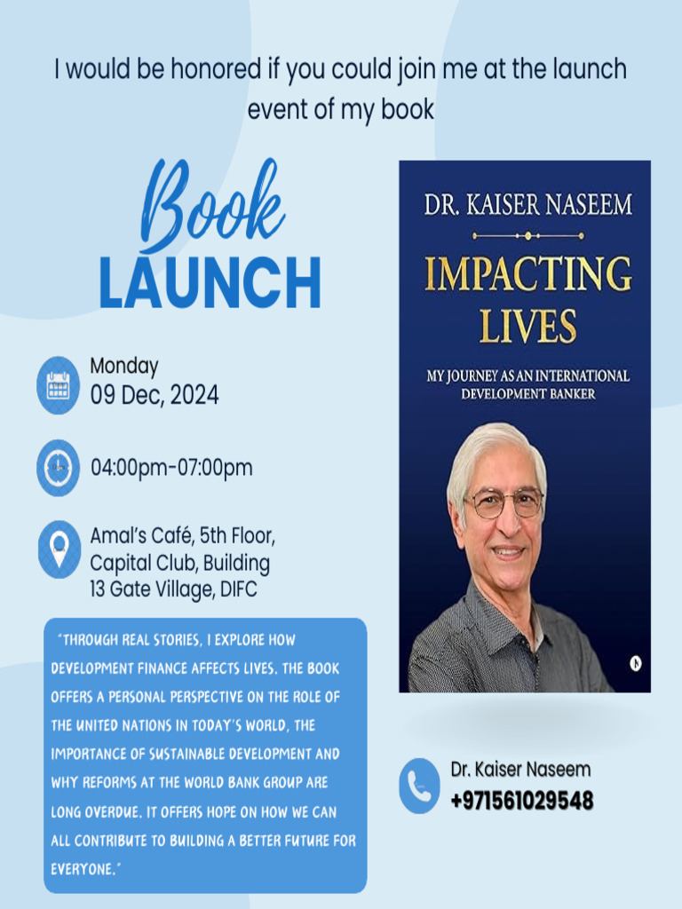 Book Launch Poster | PDF