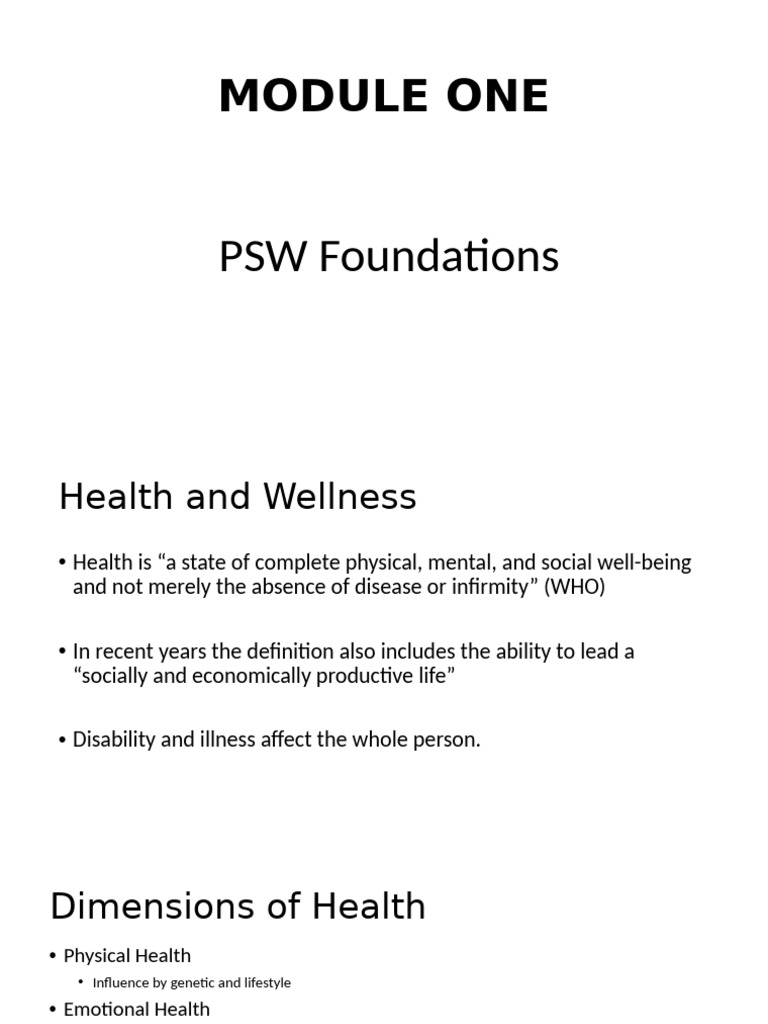 MODULE 1 PSW Foundations | PDF | Stress (Biology) | Anatomical Terms Of Location