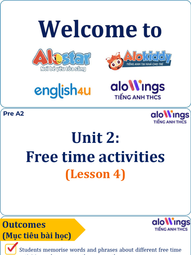 PreA2 U2 L4 Freetimeactivities | PDF | Human Communication | Linguistics