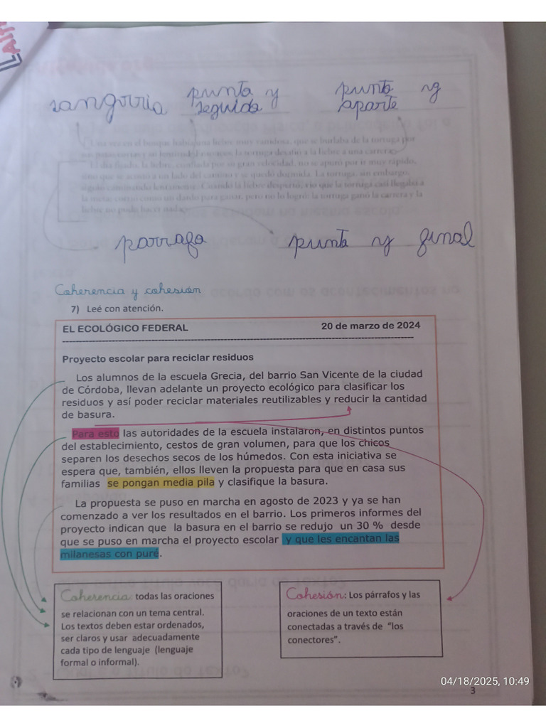 Tarea Lengua 3 | PDF