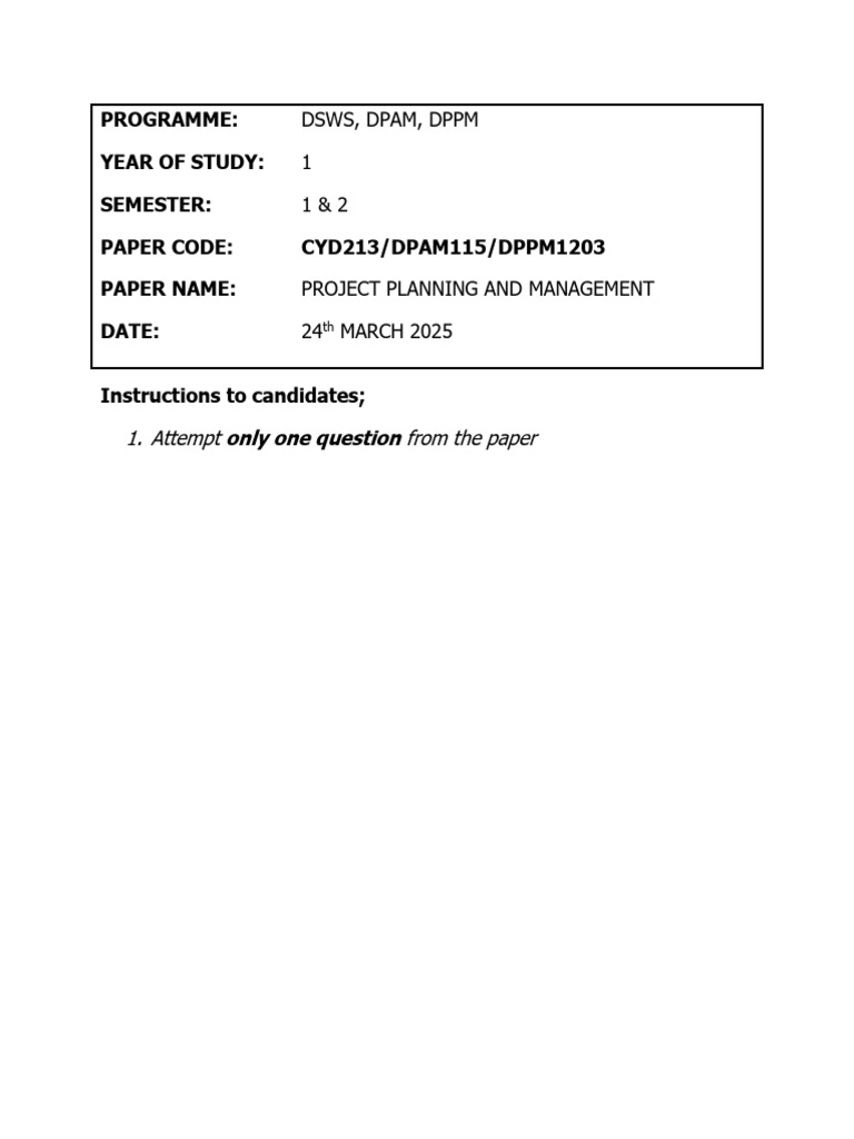 PPM Asignment 2 | PDF