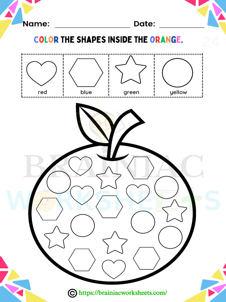 UKG Drawing and Coloring Worksheets | PDF