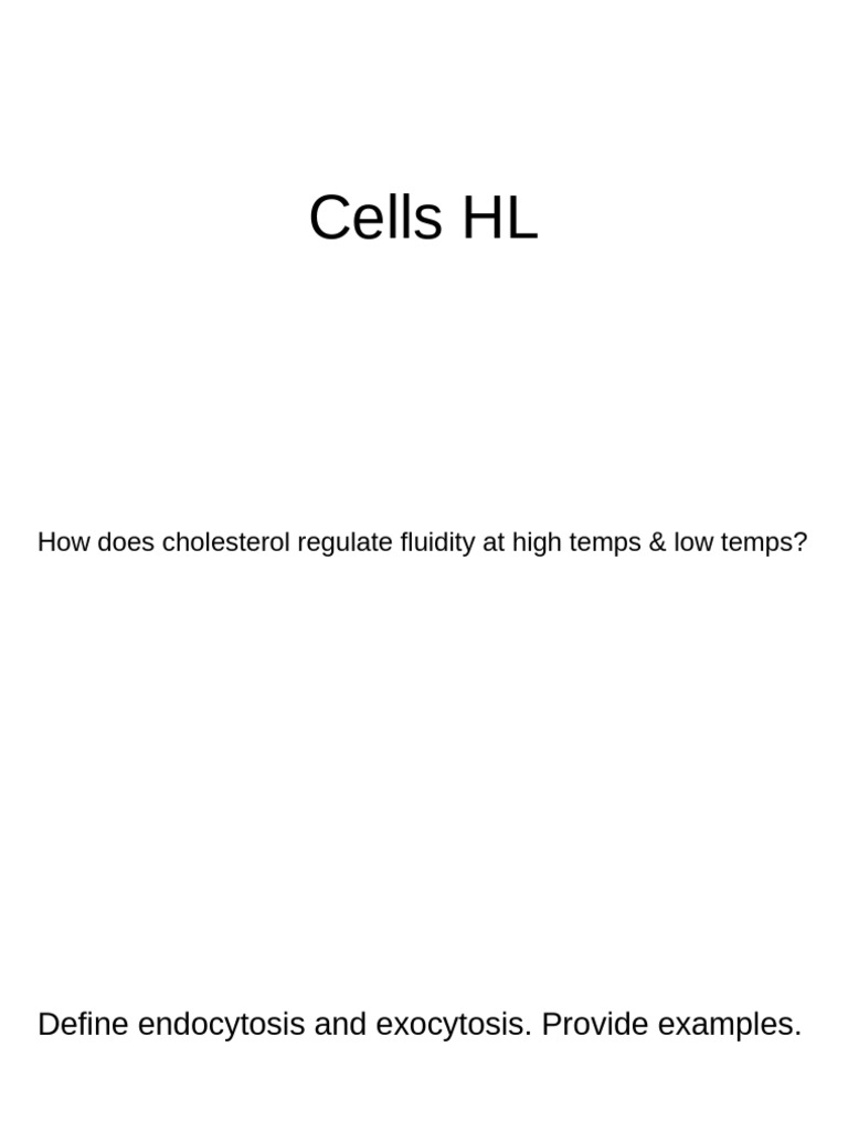 Cells HL PPT Review Questions | PDF
