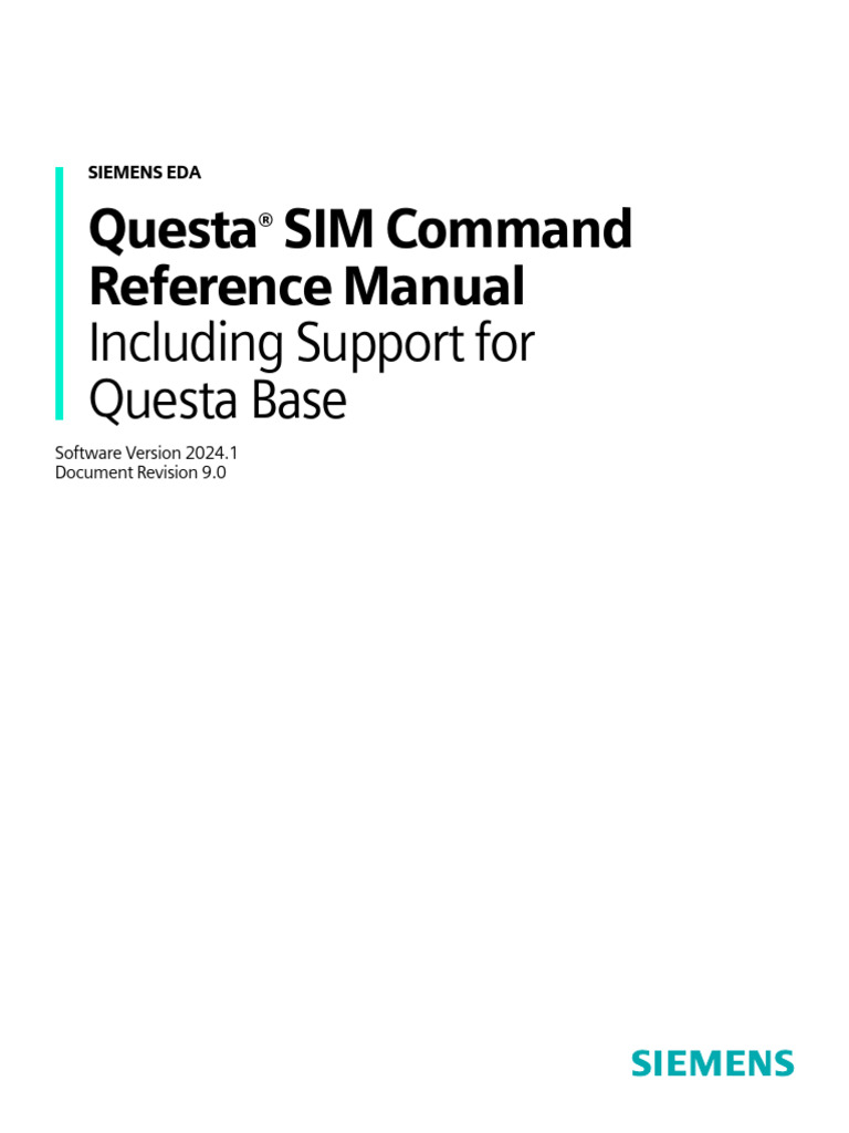 Questa Sim Ref | PDF | License | Computing