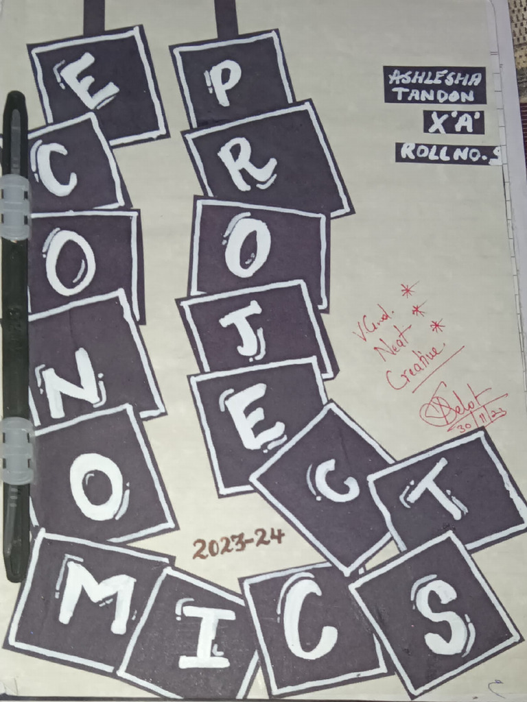 Economics Project 2023-24 | PDF