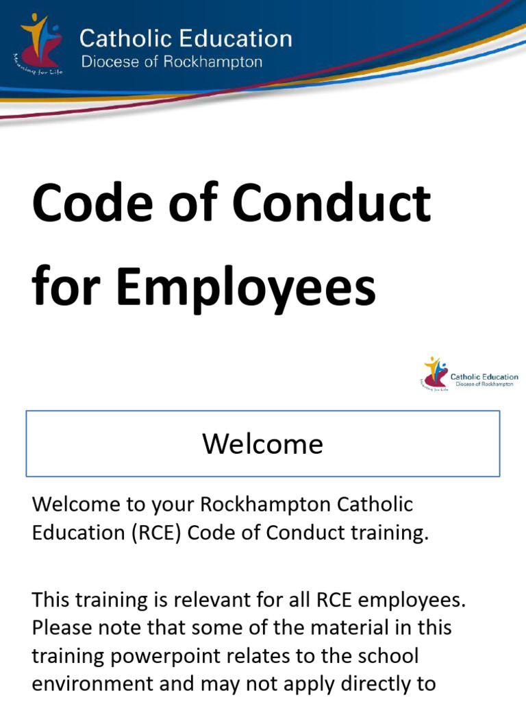Code of Conduct Powerpoint Presentation 2018 | PDF | Drugs | Employment