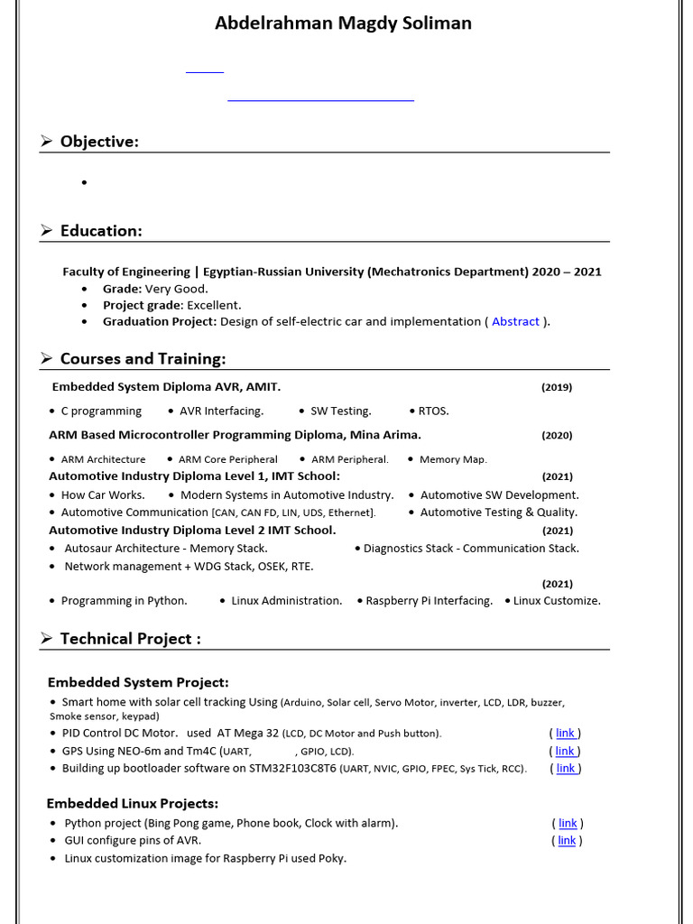 Abdelrahman Magdy Soliman | PDF | Microcontroller | Classes Of Computers
