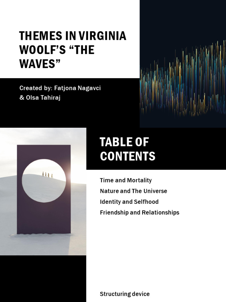 Virginia Woolf Presnetation The Waves | PDF