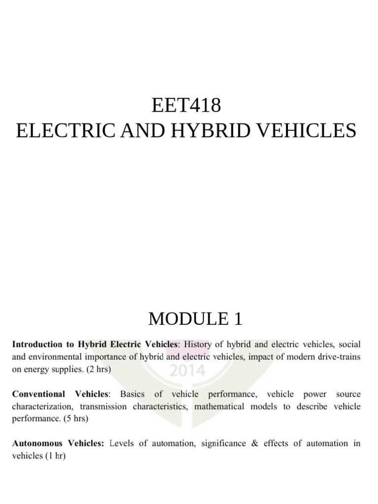 EHV Module 1 Part 4 | PDF