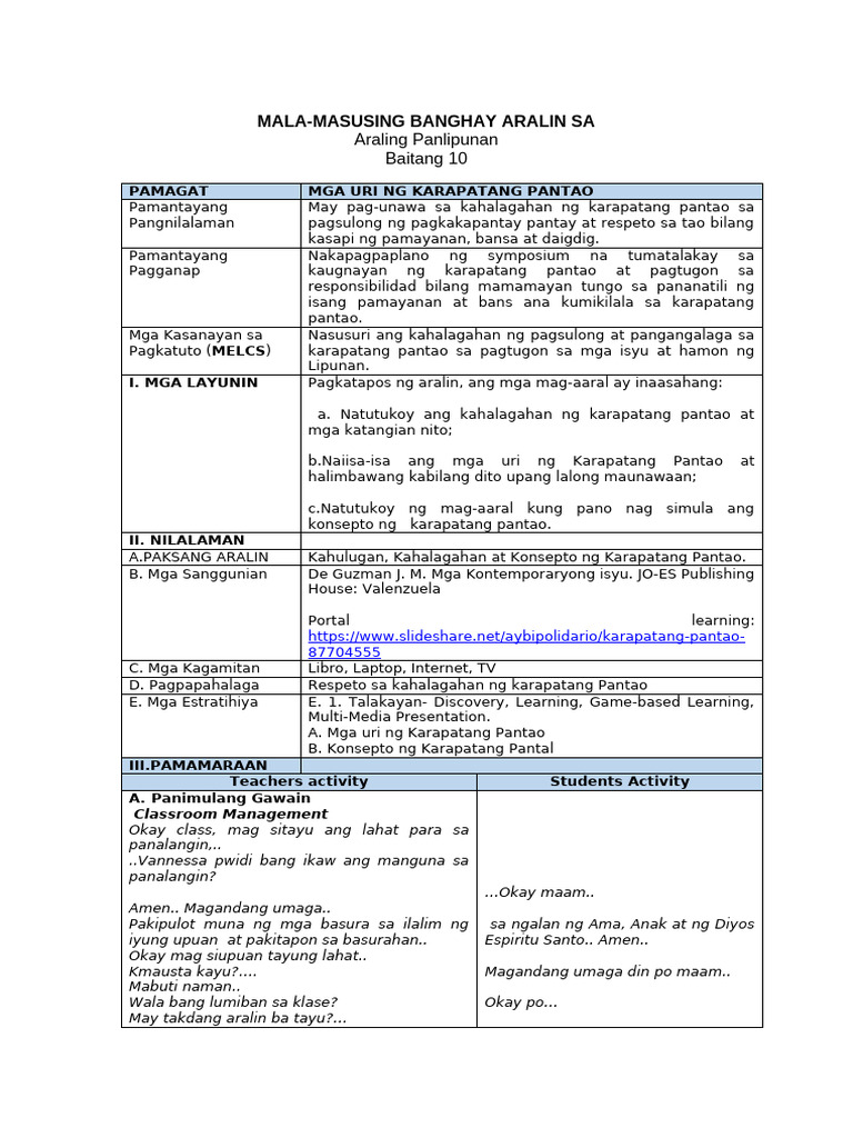 karapatang pantao detailed | PDF