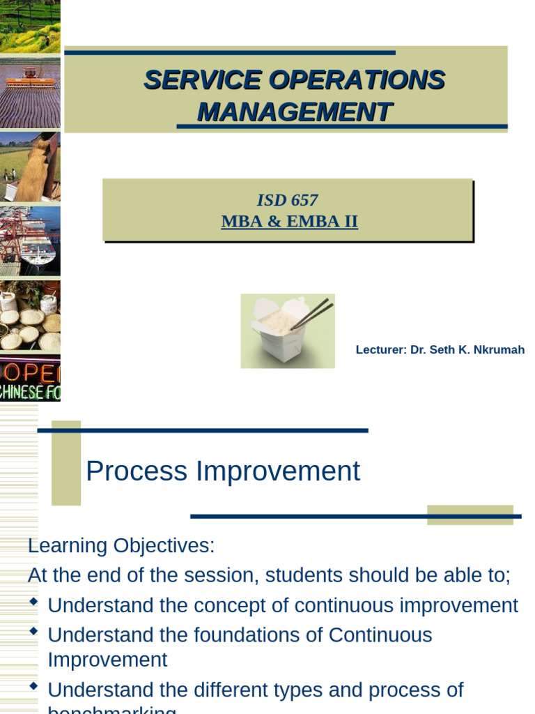 Process Improvement in Service Management | PDF | Benchmarking ...