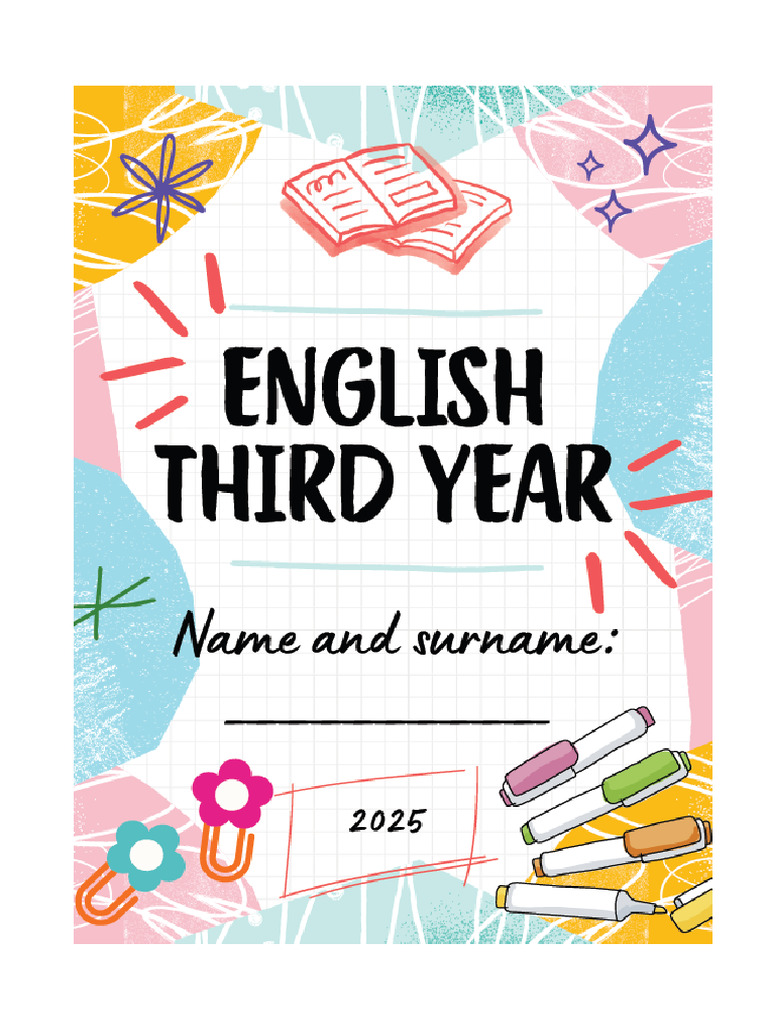 Cuadernillo de Ingl-s de tercer a-o A y B 2025 | PDF | Aprendizaje | Comunicación