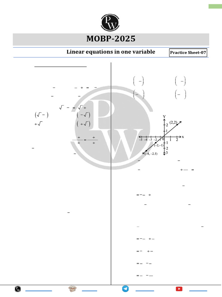 679713b86cdd397868371745 - ## - Linear Equation in One Variable ...