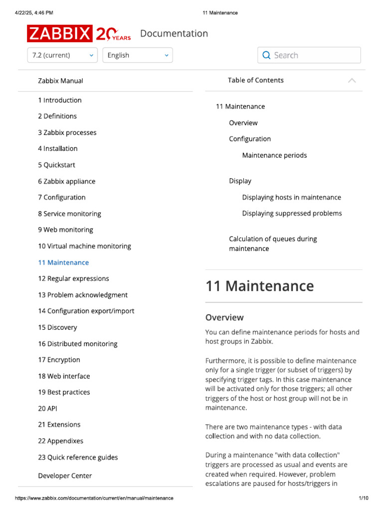 Zabbix Api - 11 Maintenance | PDF