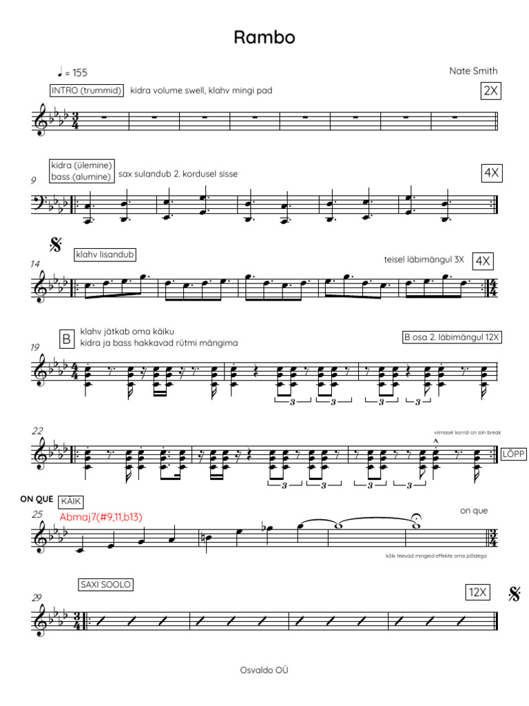 Rambo - Full Score | PDF