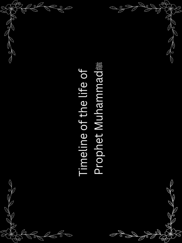 Timeline of The Life of Prophet Muhammad | PDF