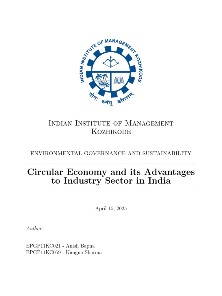 EPGP11_EB2_GROUP_1_Circular_Economy_and_its_Advantages_to_Industry ...