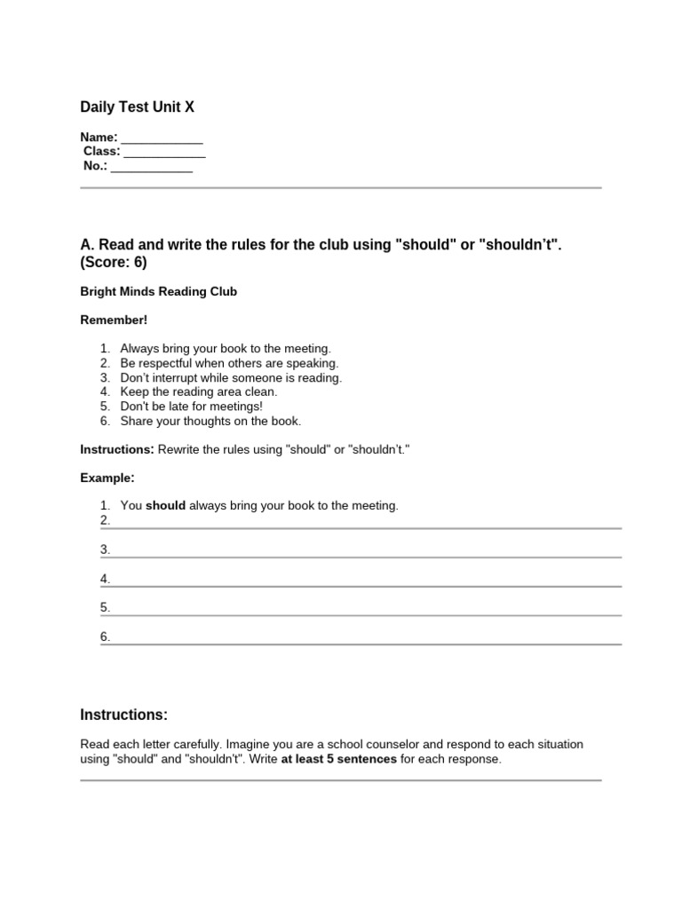 English Exercise | PDF