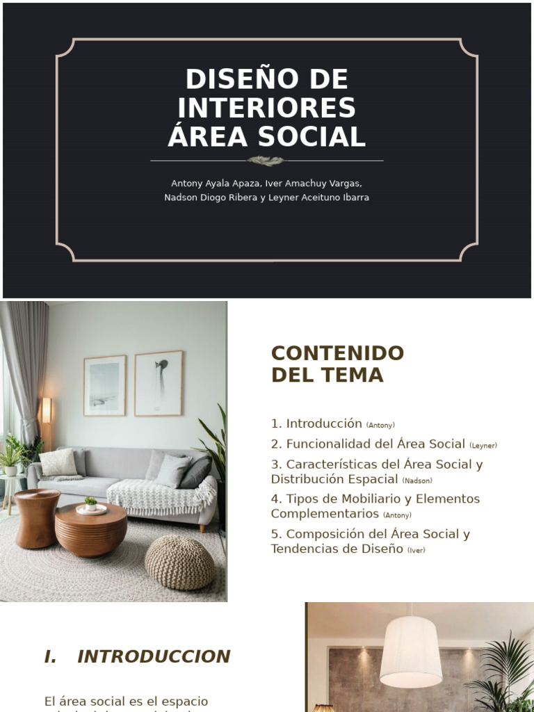 Diseño Funcional del Área Social | PDF | Mueble | Comedor