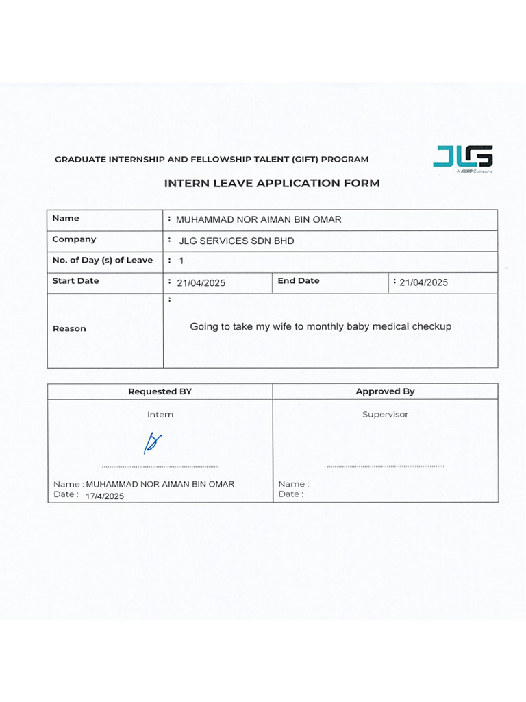 Leave Application | PDF