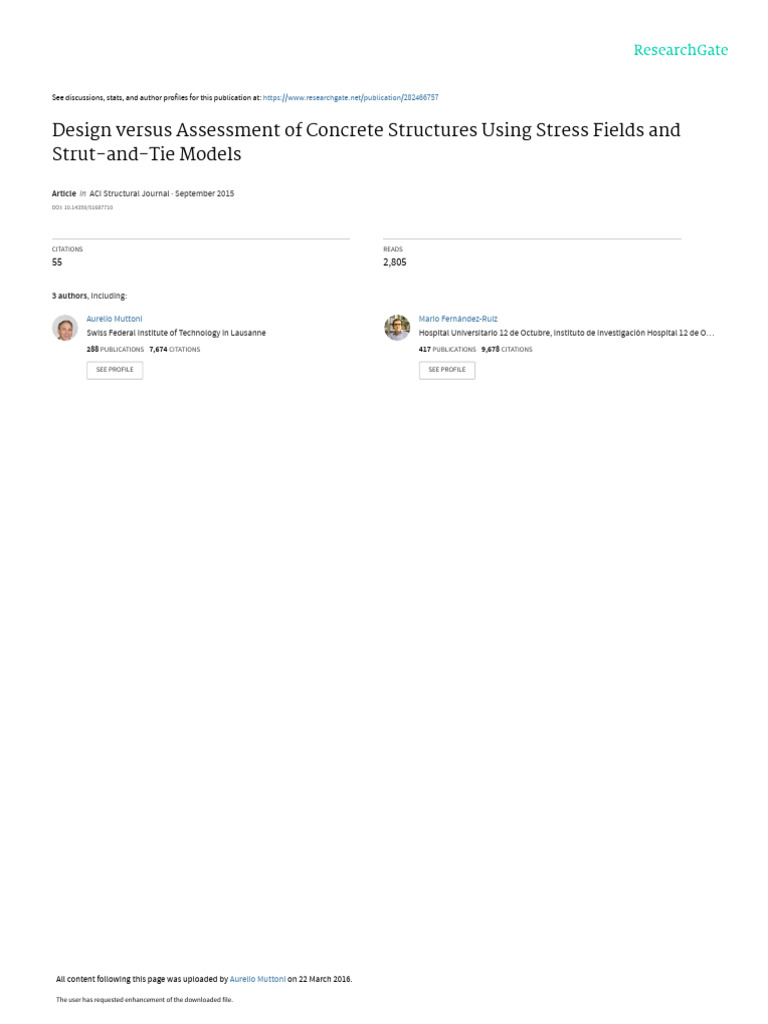 Design Versus Assessment of Concrete Structures Us | PDF | Strength Of ...