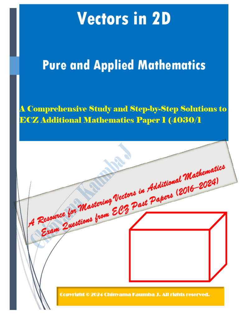 Introduction To Vectors-3 | PDF | Mathematics | Line (Geometry)