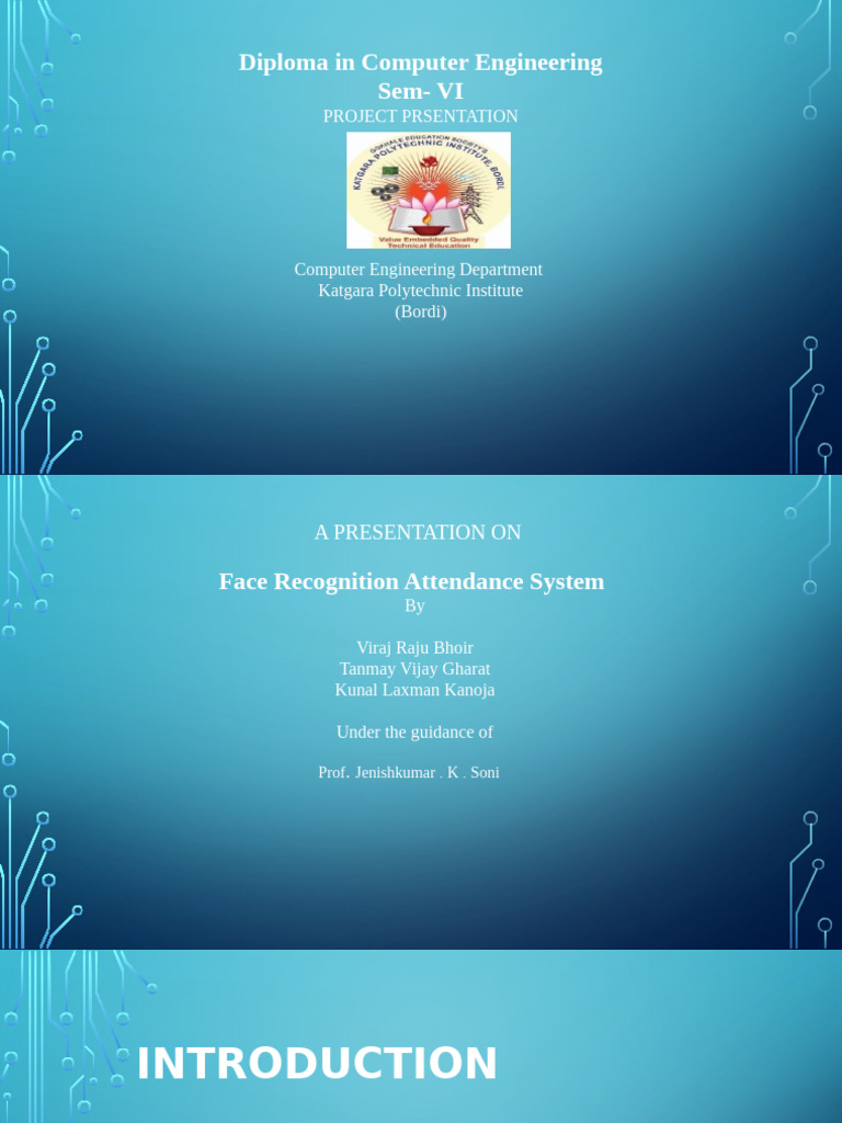 Face Recoginition Attendence System | PDF