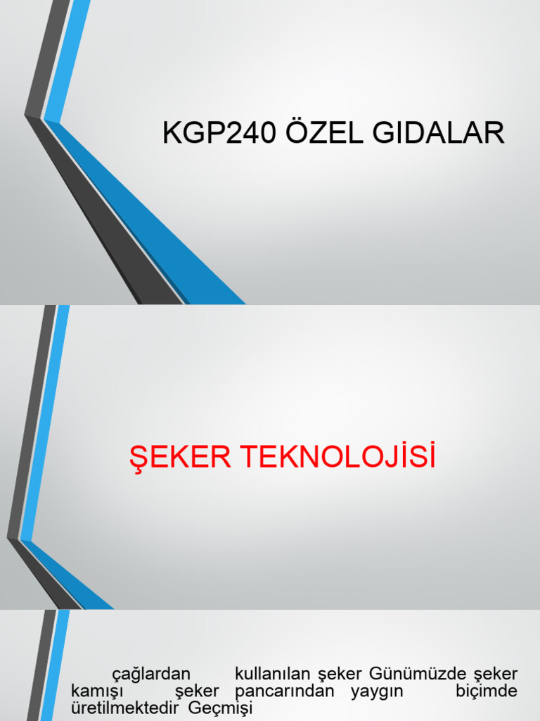 GID111 Özel Gıdalar Teorik Dersi | PDF