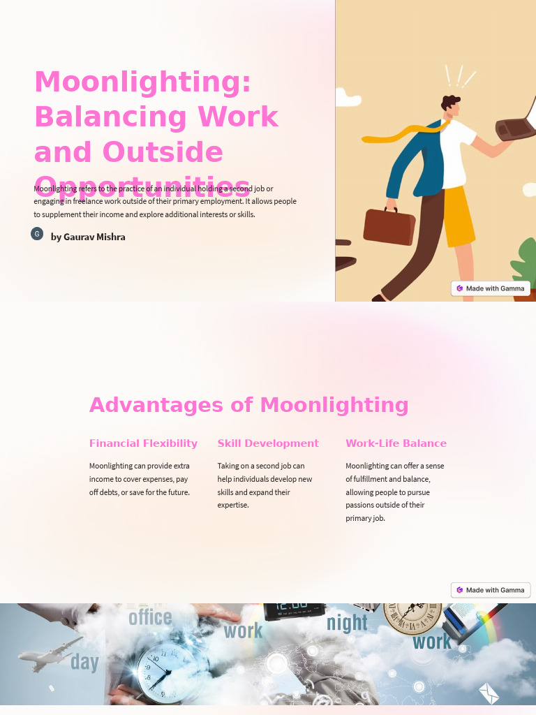 Moonlighting Policies at Reliance | PDF | Employment | Work–Life Balance