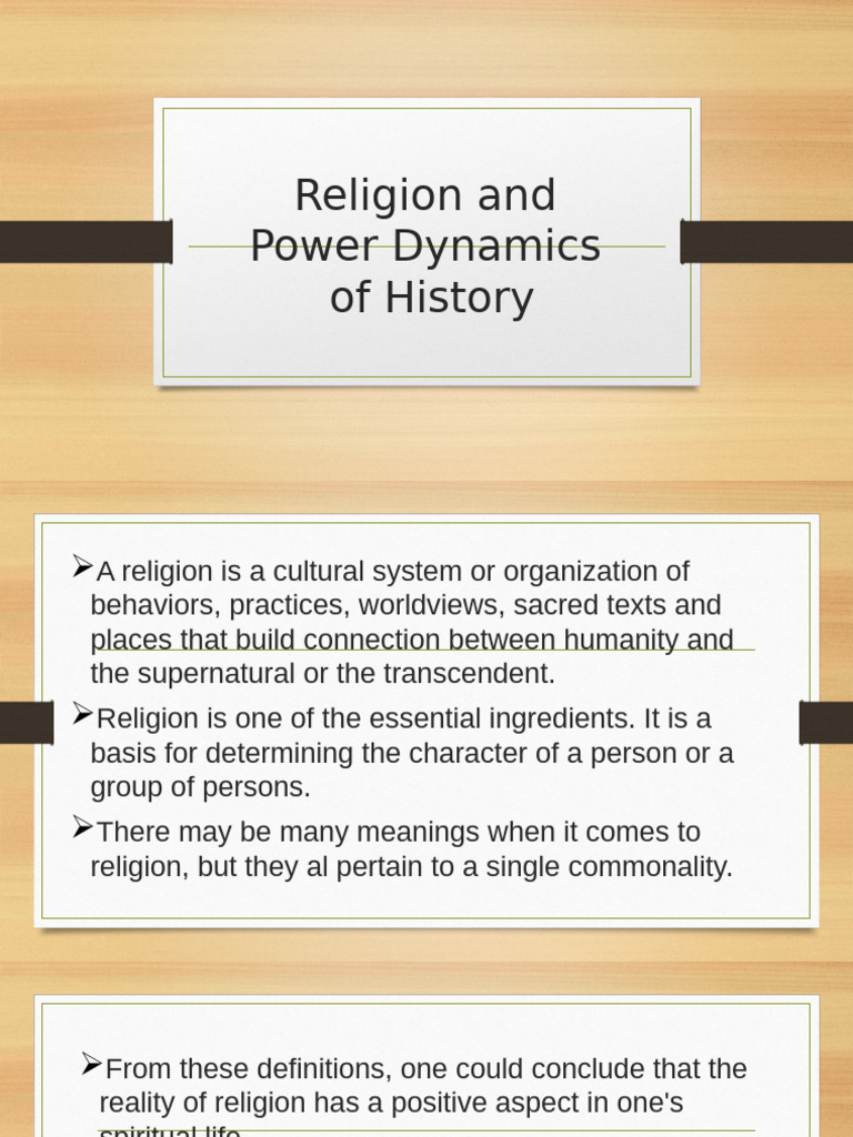 Religion and Power Dynamics of History 1 - 054614 | PDF | Spirituality ...