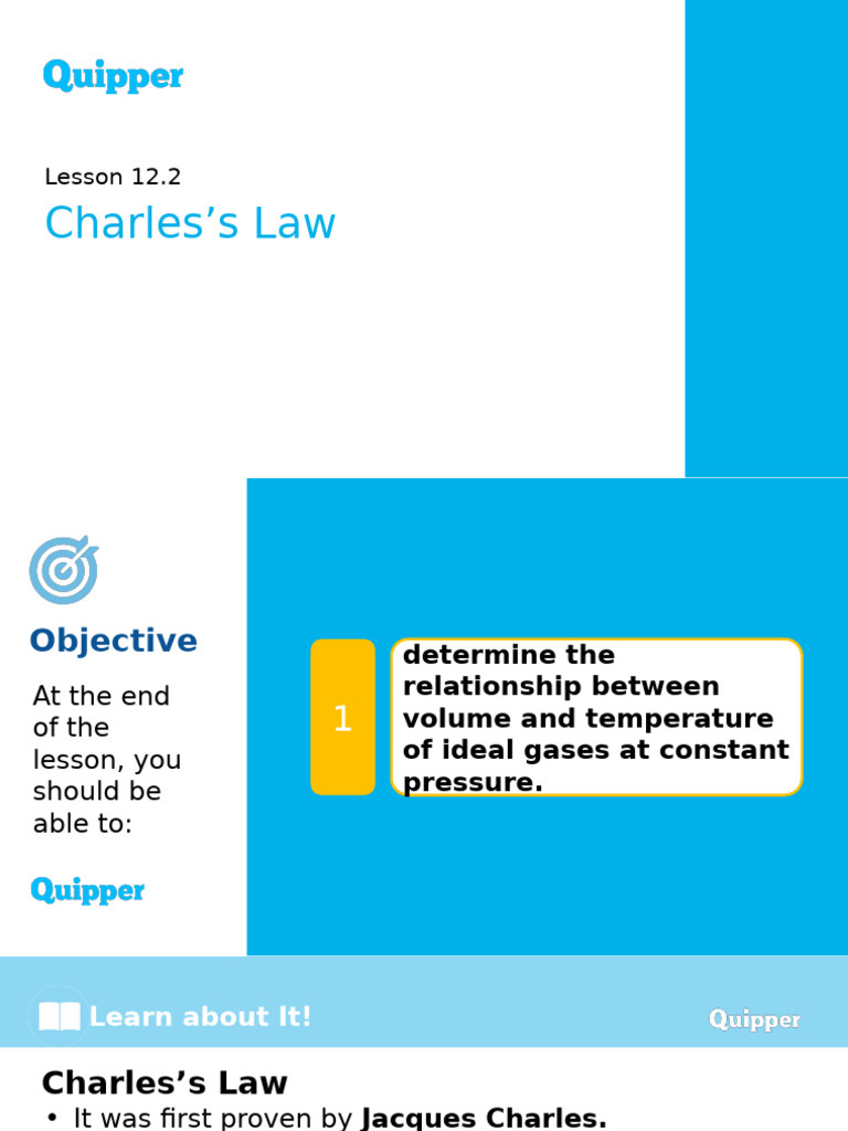 Understanding Charles's Law of Gases | PDF | Gases | Temperature
