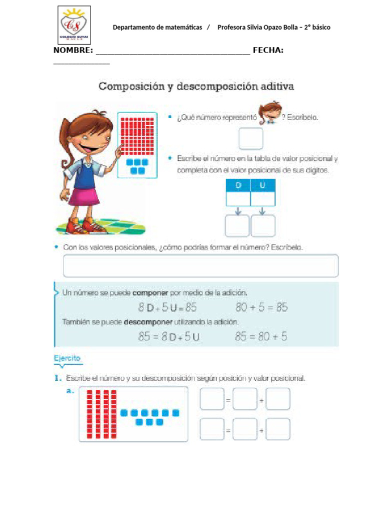 Componer y Descomponer Aditivamente | PDF
